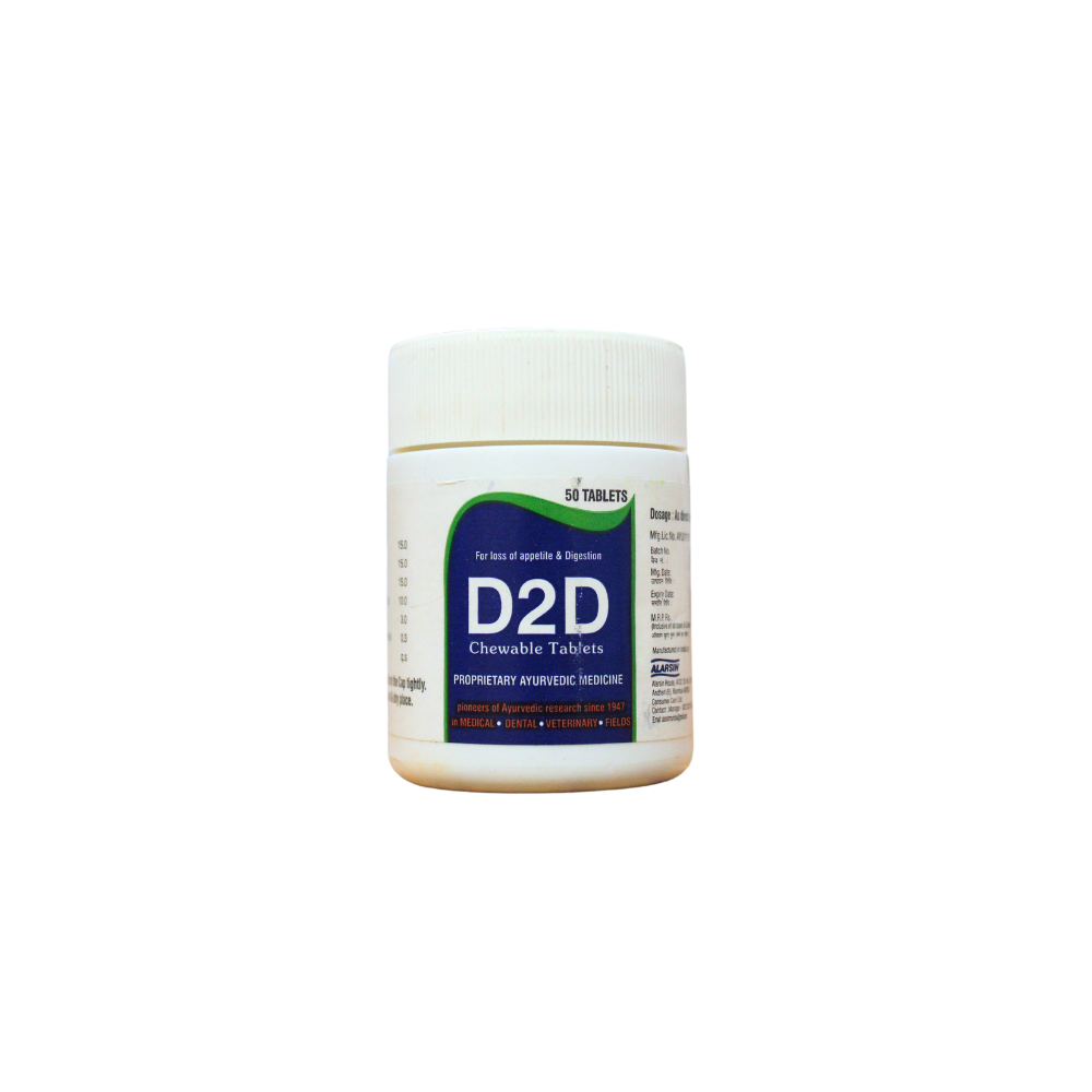 Buy Alarsin D2D Chewable Tablets 50Tablets Online - Ayush Care