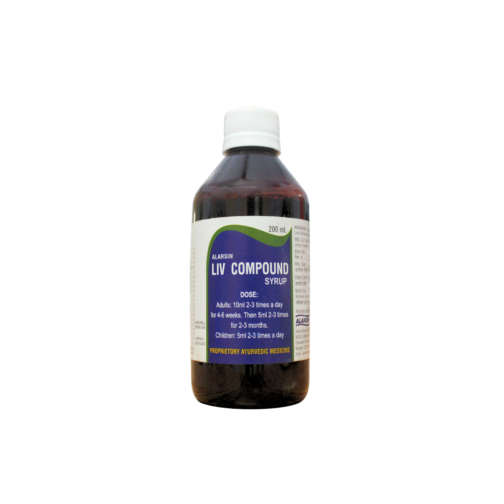 Buy Alarsin Liv Compound Syrup 200ml Online - Ayush Care