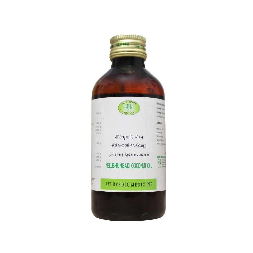 Buy Neelibringadi Coconut Oil 200ml Online - Ayush Care