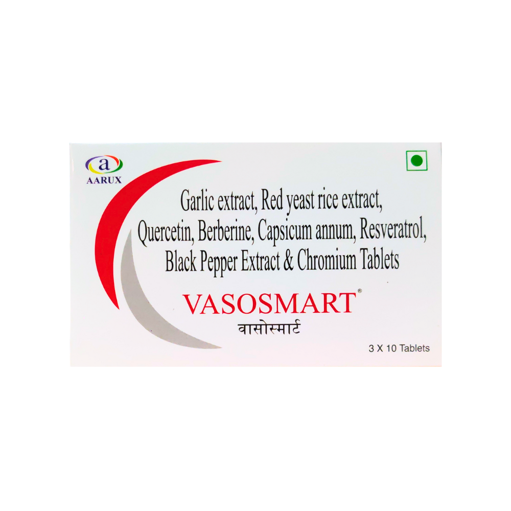 Buy Vasosmart Tablets - 10 Tablets Online - Ayush Care