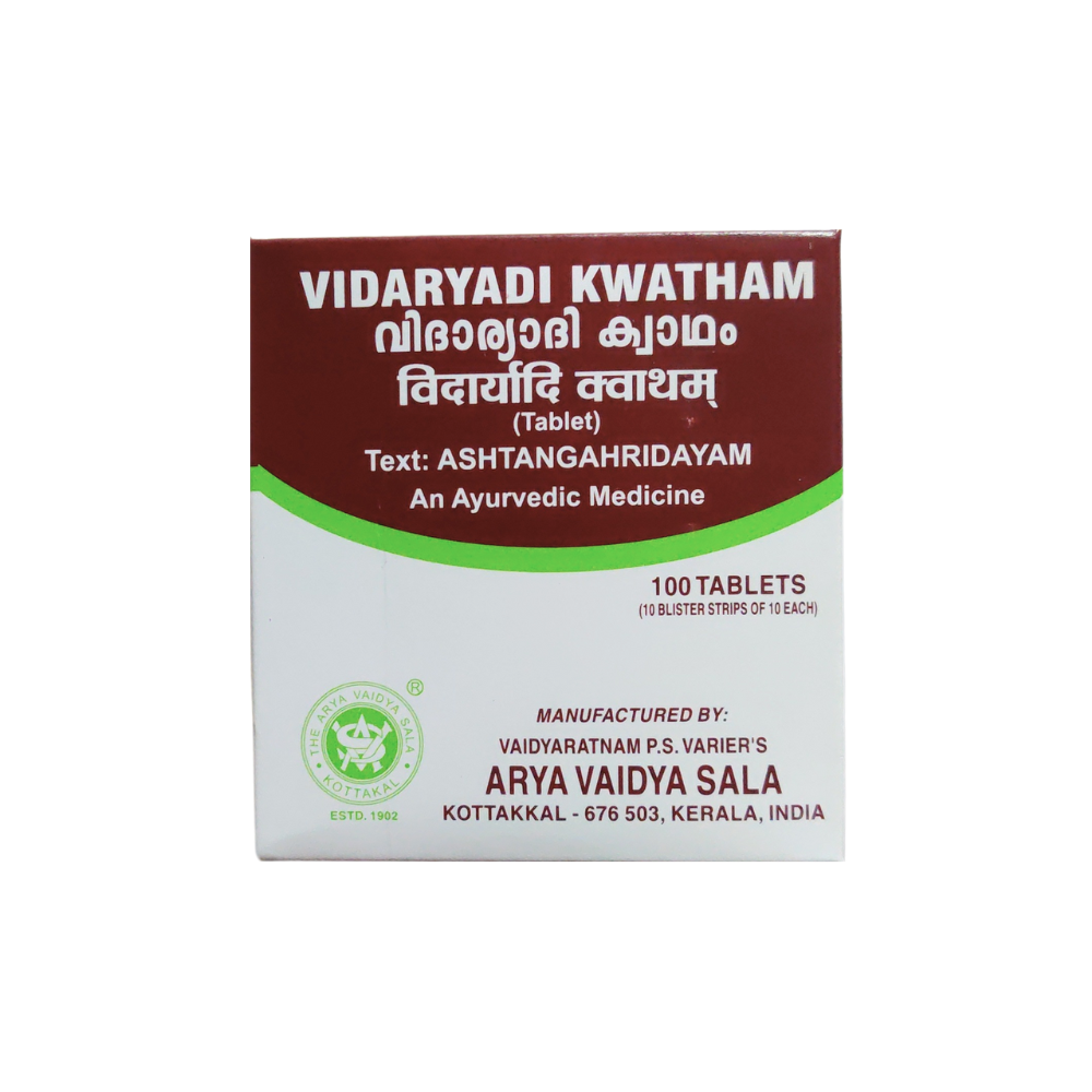 Buy Vidaryadi Kwatham Tablets - 10 Tablets Online - Ayush Care
