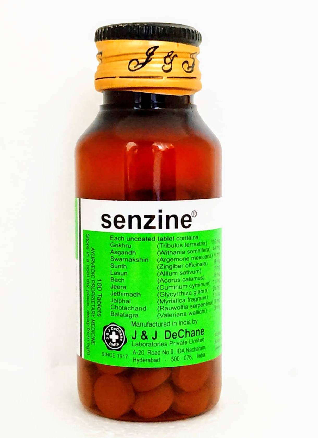 Buy Senzine Tablets - 100Tablets Online - Ayush Care