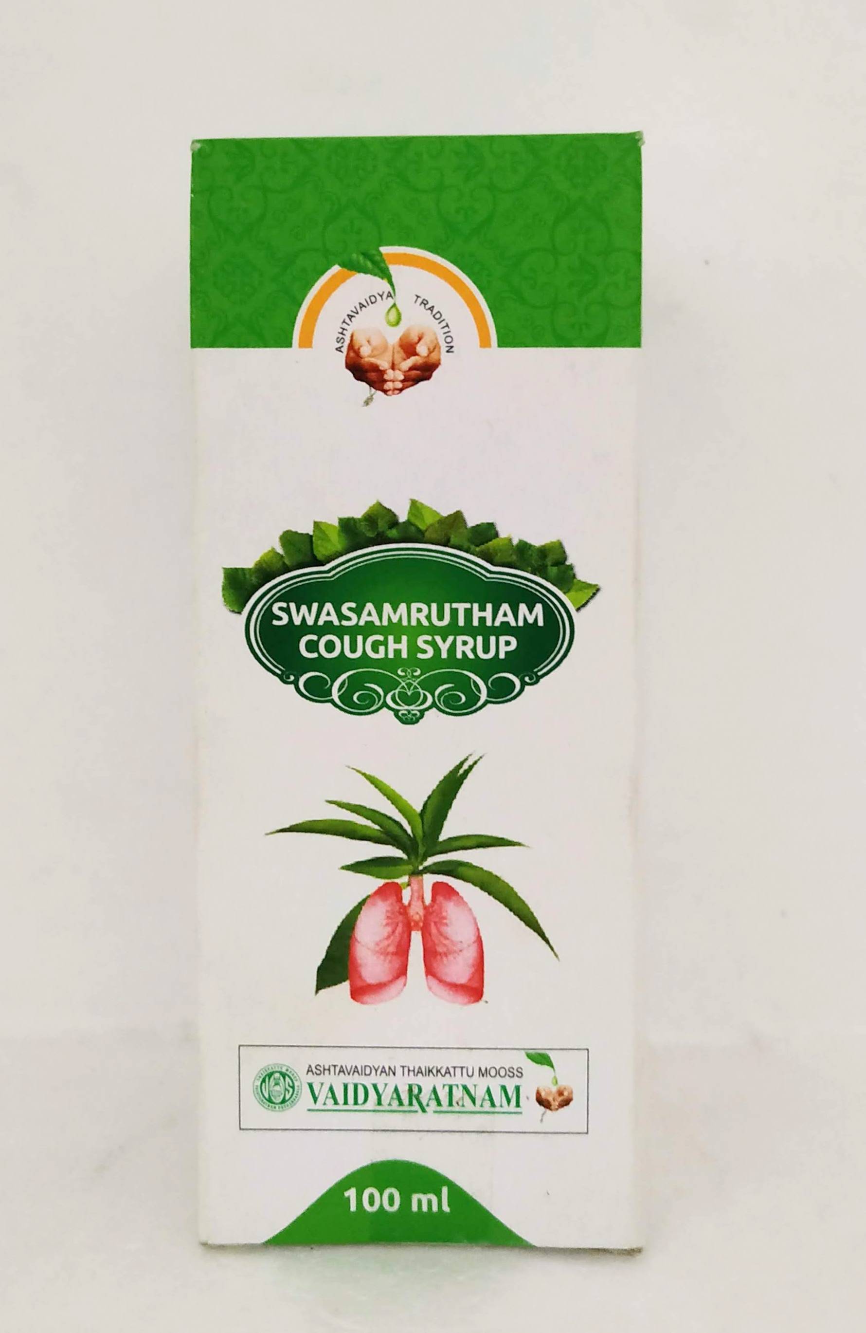 Buy Swasamrutham Cough Syrup 100ml Online - Ayush Care