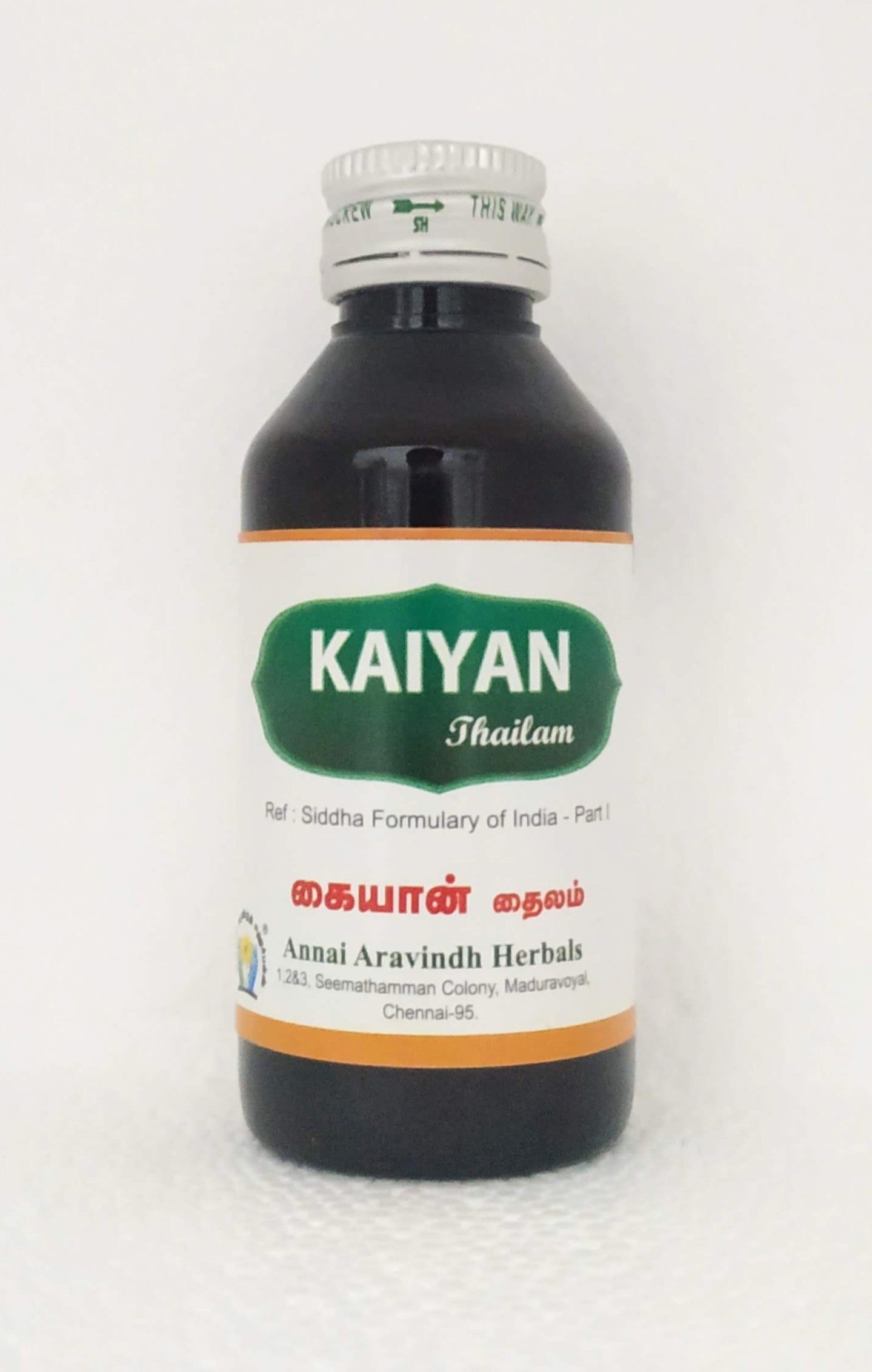 Buy Kaiyan thailam 100ml Online - Ayush Care