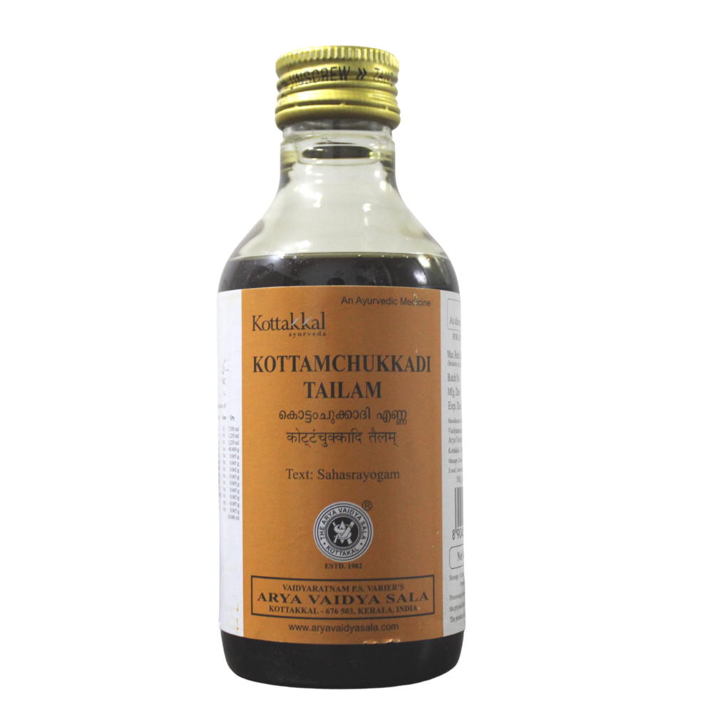 Buy Kottakkal Kottamchukkadi Thailam 200ml Online - Ayush Care