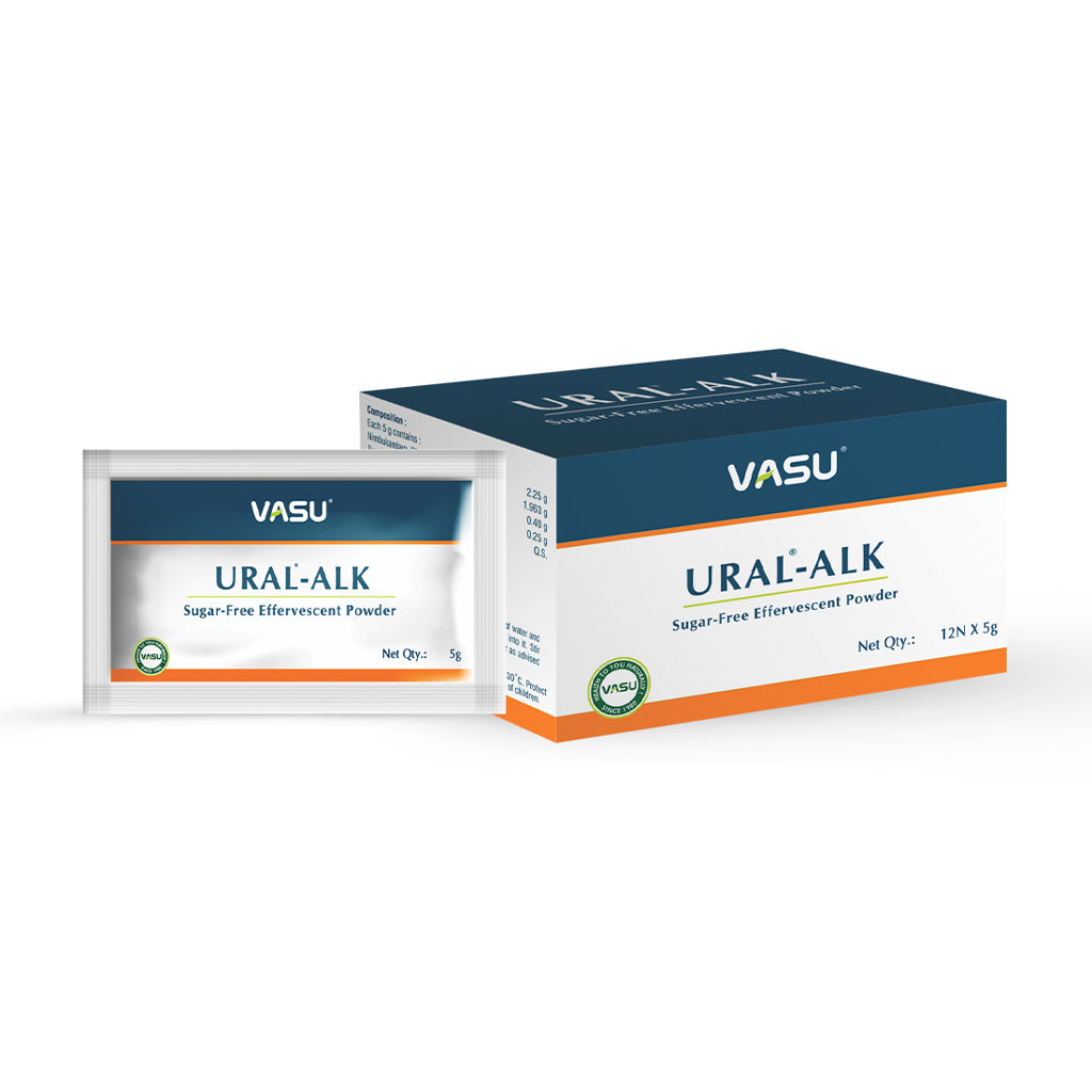 Buy Ural-ALK Sugarfree Effervescent Powder 5gm Pouch Online - Ayush Care