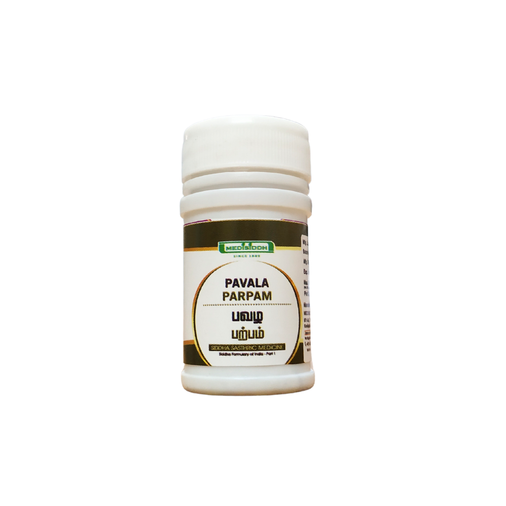 Buy Pavala Parpam 10gm Online - Ayush Care